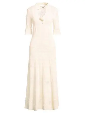 Zadig&Voltaire Maxi Dress Ivory Size Cotton - White