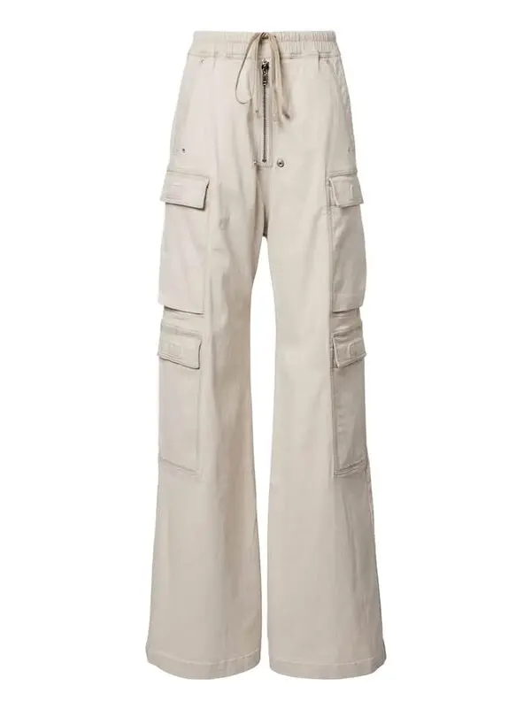 Rick Owens Jumbo Cotton-blend Cargo Pants - Beige