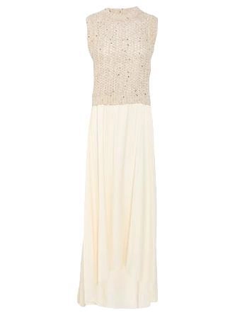 Peserico Maxi Dress - Ivory