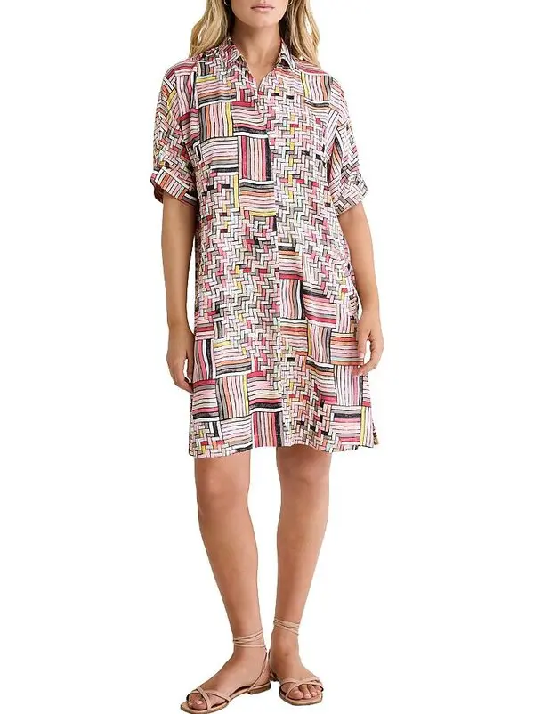 NIC+ZOE Colorweave Devon Dress - Pink Multi