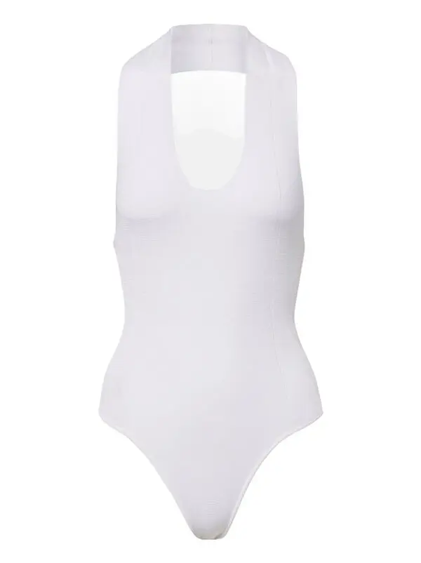 Khaite Toto Halterneck Bodysuit - White