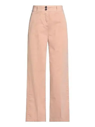Alpha Studio Straight-leg Cotton-blend Pants - Salmon Pink
