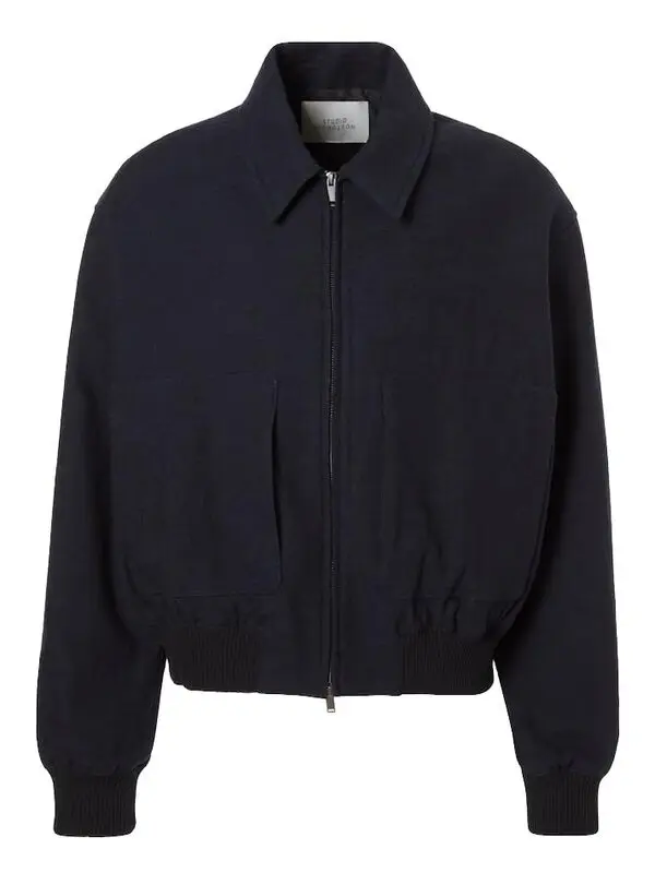 Studio Nicholson Cotton-blend Jacket - Blue