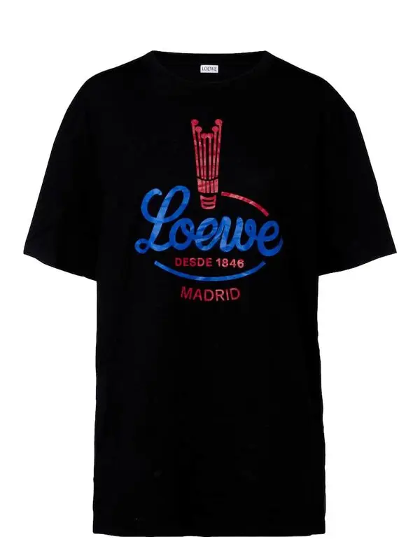Loewe Logo Jersey T-shirt - Black