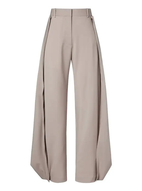 Loewe Draped Wide-leg Pants - Beige