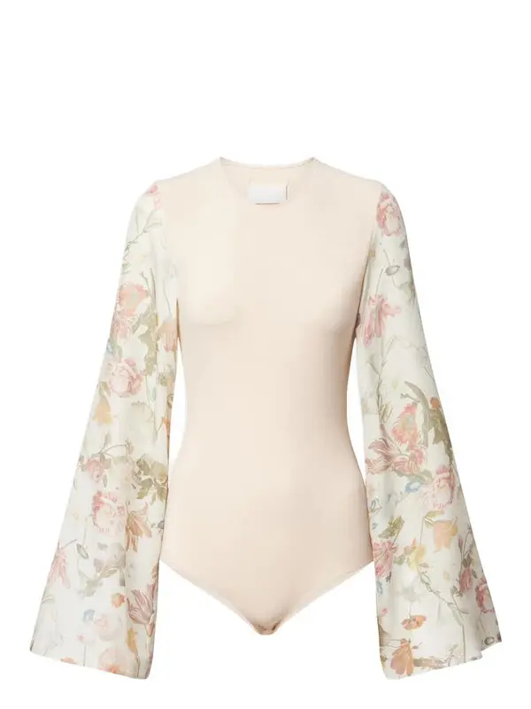 MAISON MARGIELA Floral Bodysuit - Multicoloured