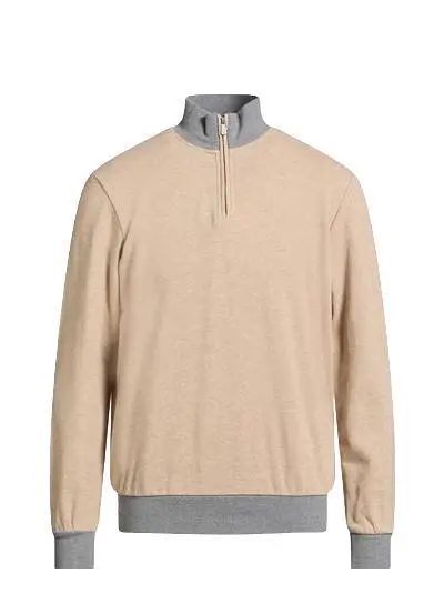 Eleventy Cotton-blend French Terry Sweatshirt - Beige