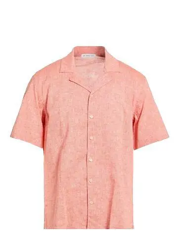 MANUEL RITZ Shirt Size Linen, Cotton - Orange