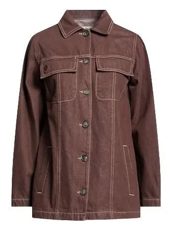 TRUSSARDI Cotton Denim Shirt - Brown
