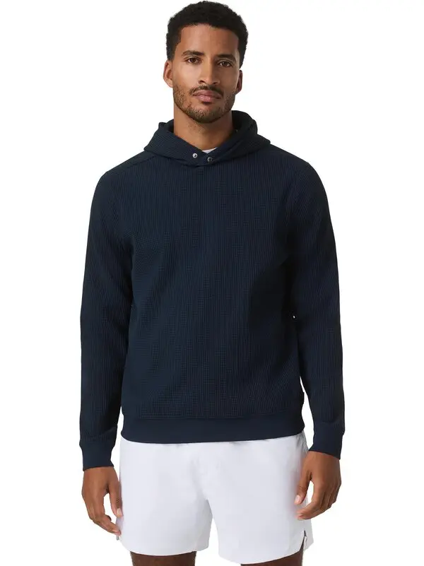 Vuori Tech Waffle Pullover Hoodie - Ink