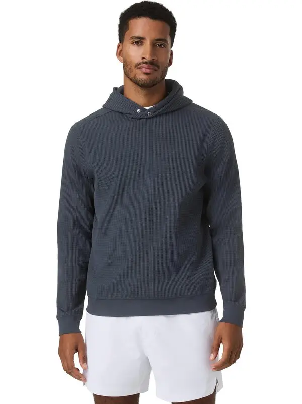 Vuori Tech Waffle Pullover Hoodie - Ink