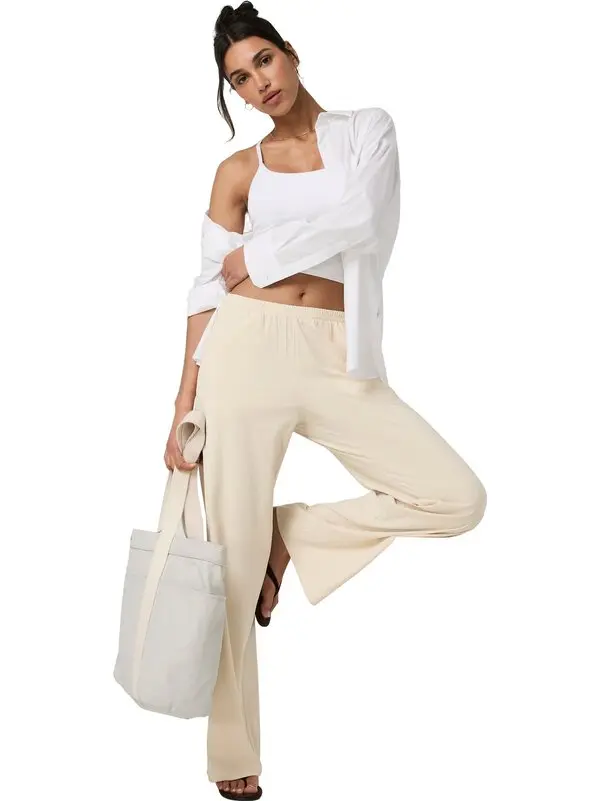 Vuori Everyday Wideleg Pant - Bleached Sand