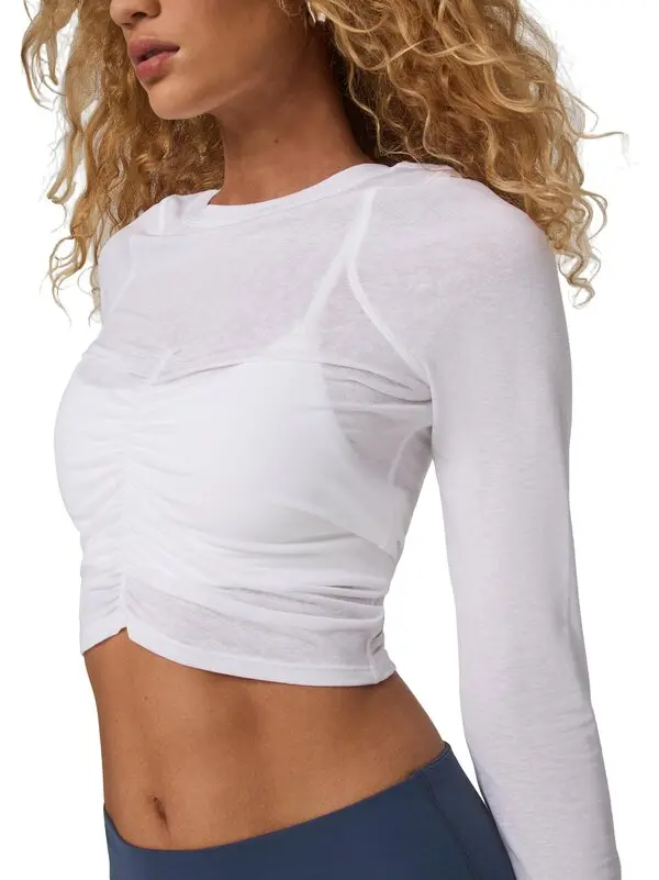 Vuori Westerlies Ruched Top - White