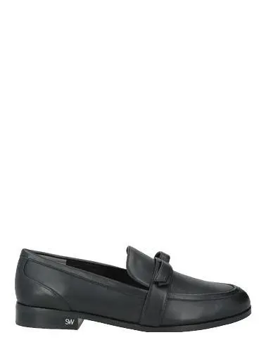 STUART WEITZMAN Leather Loafers - Black