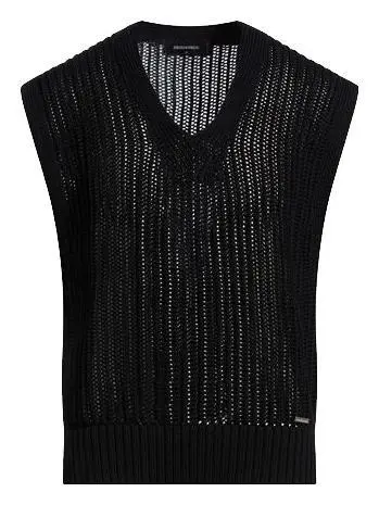 Dsquared2 Cotton Knit Sleeveless Sweater - Black