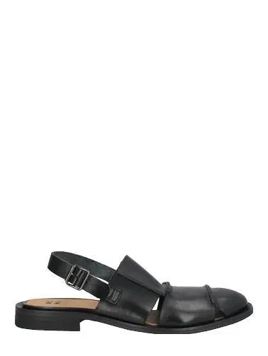 Moma Calfskin Sandals - Black