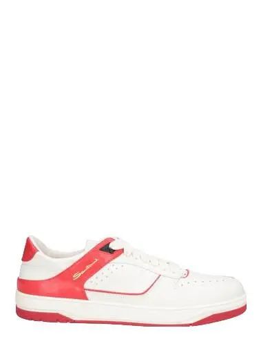 Santoni Leather Low-top Sneakers - White