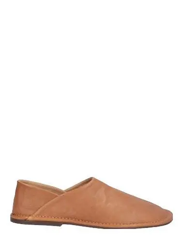 Sandro Pebbled Leather Loafers - Brown
