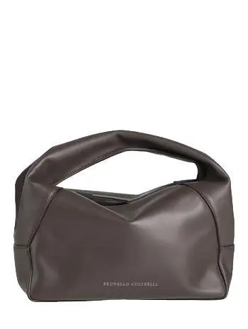 Brunello Cucinelli Leather Hobo Bag - Brown