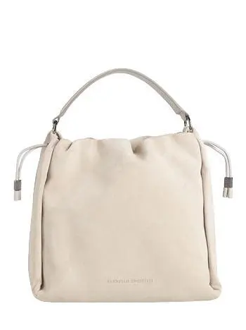 Brunello Cucinelli Leather Bucket Bag - Grey