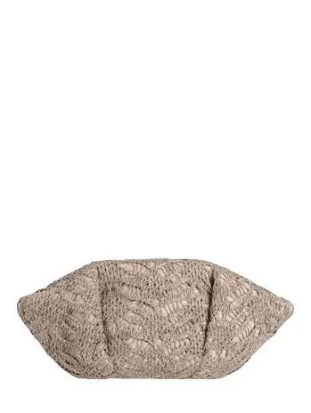 Brunello Cucinelli Knitted Clutch With Shoulder Strap - Beige