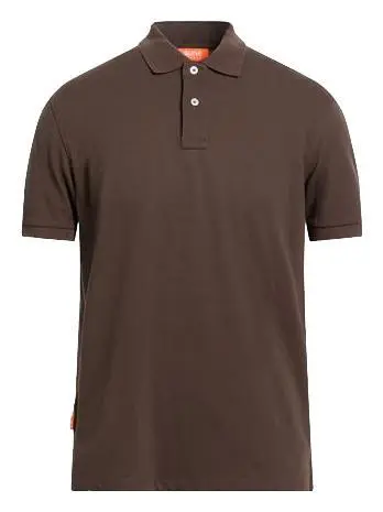 SUNS Polo Shirt Chocolate Size Cotton, Elastane - Brown