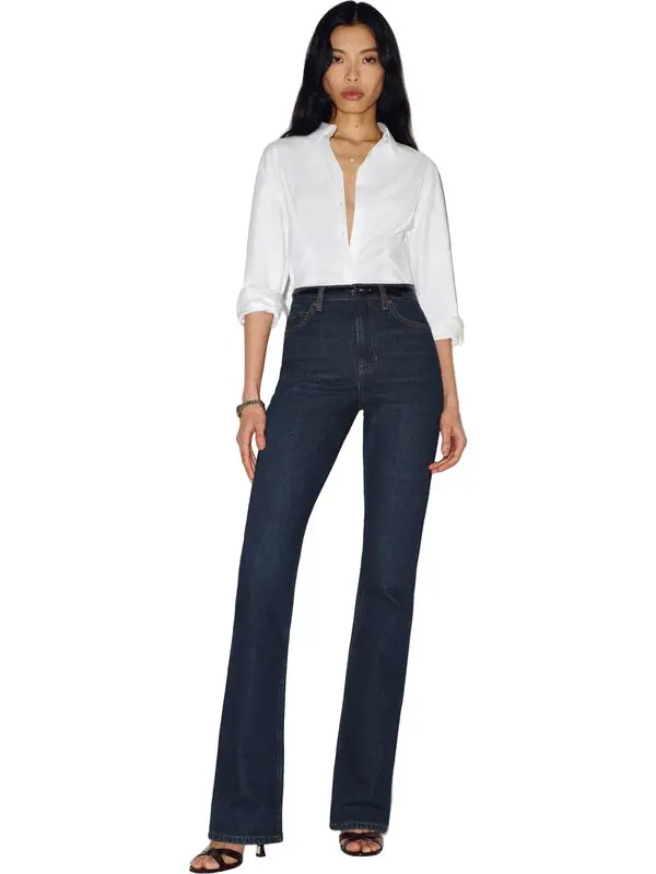 REFORMATION Blair High Rise Bootcut Jeans - Blue