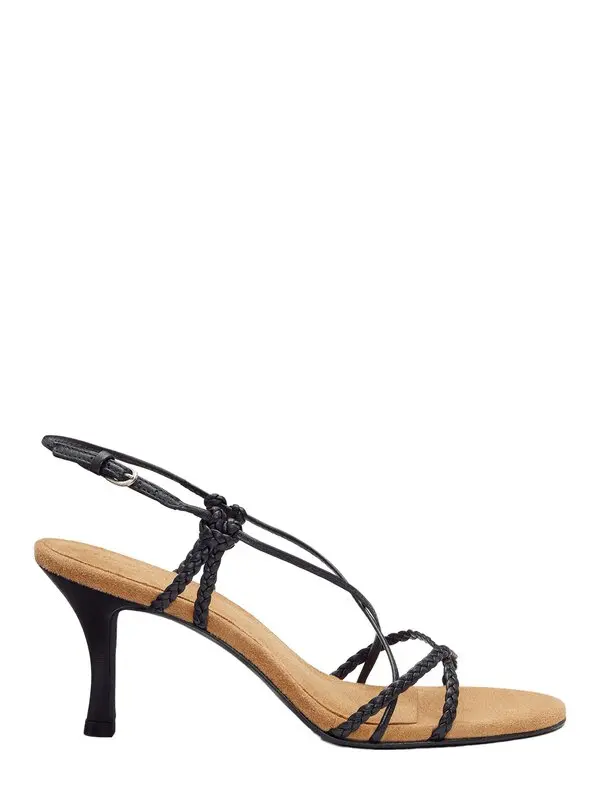REFORMATION Jackson Heeled Sandal - Black