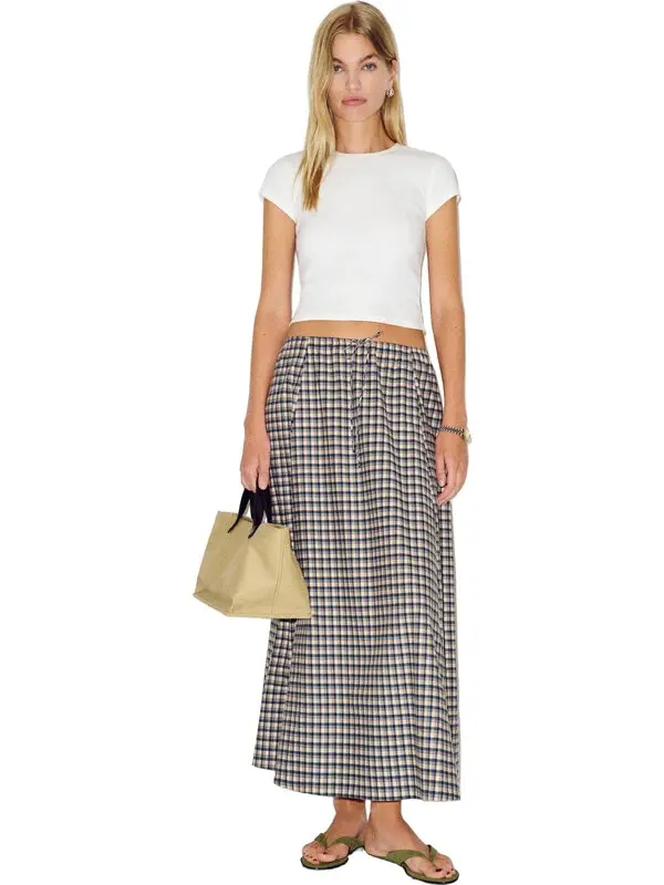 REFORMATION Petites Cleo Maxi Skirt - Blue