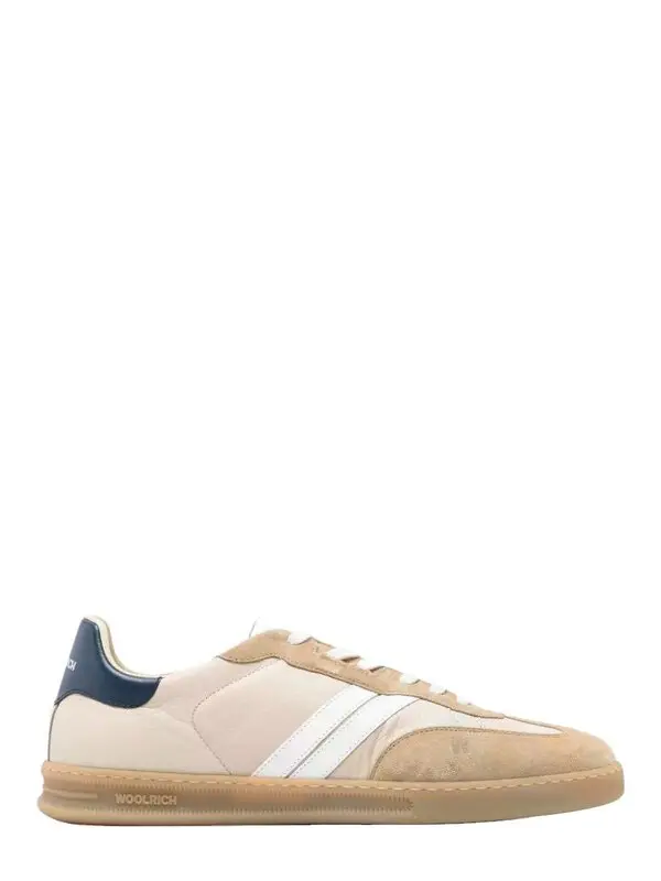 Woolrich Tennis Stripe Panelled Sneakers - Neutrals