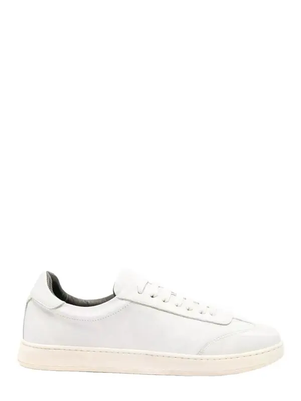 Corneliani Leather Sneakers - Grey