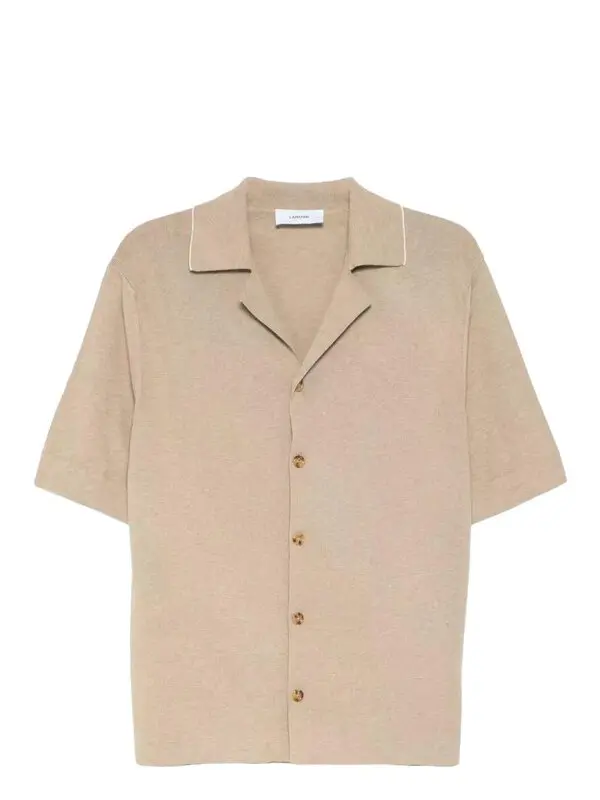 LARDINI Cotton Shirt - Brown