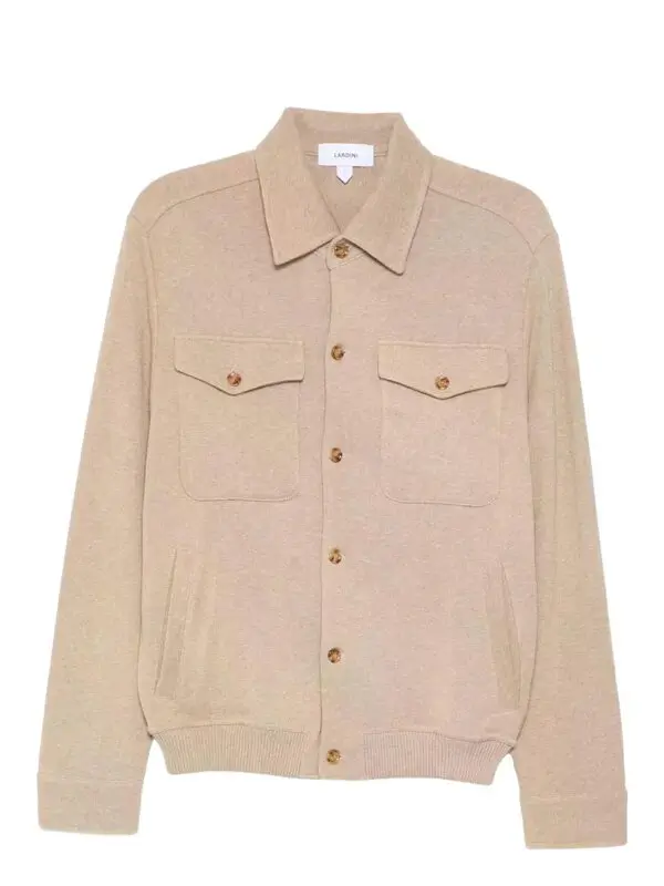 LARDINI Cotton Shirt Jacket - Brown