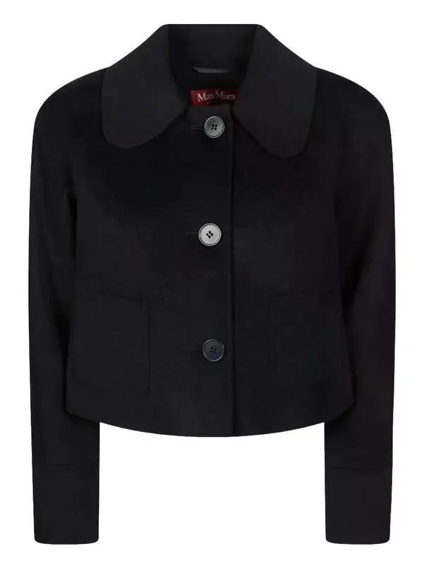Max Mara Buttoned Pocket Jacket - Black