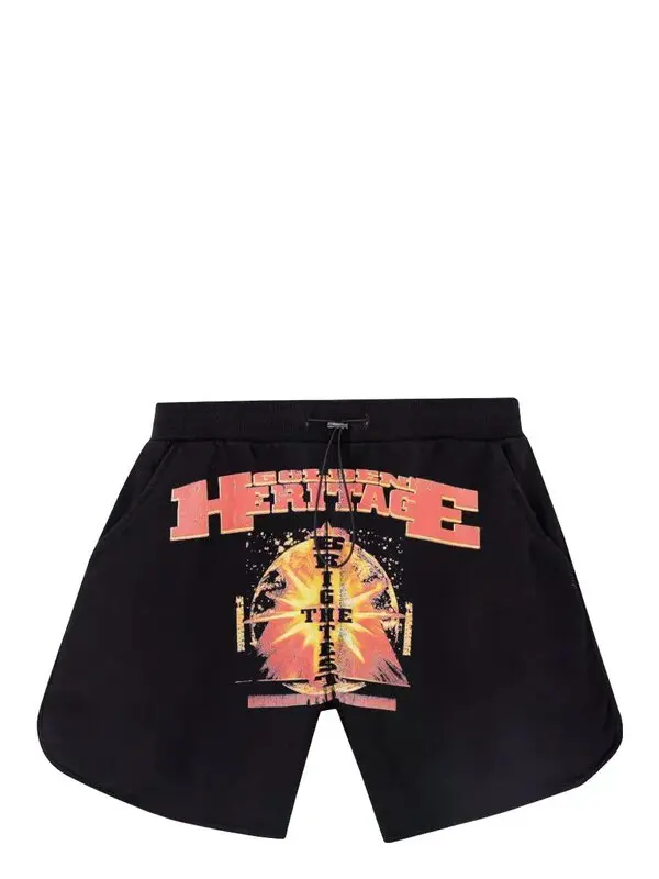 UNDERGOLD Golden Heritage Starlume Biased Drawstring Shorts - Black