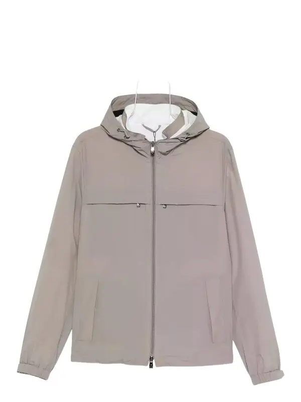 Corneliani Hooded Zip Jacket - Neutrals
