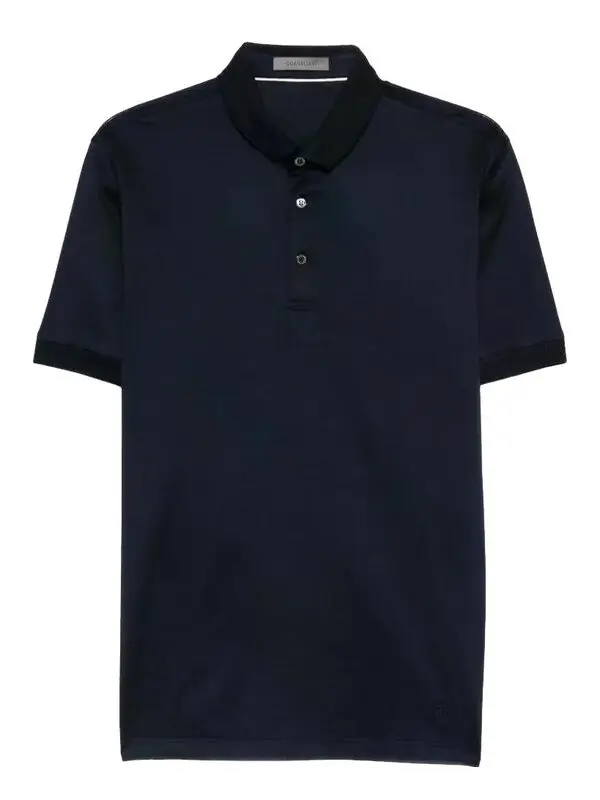 Corneliani Jersey Polo Shirt - Blue