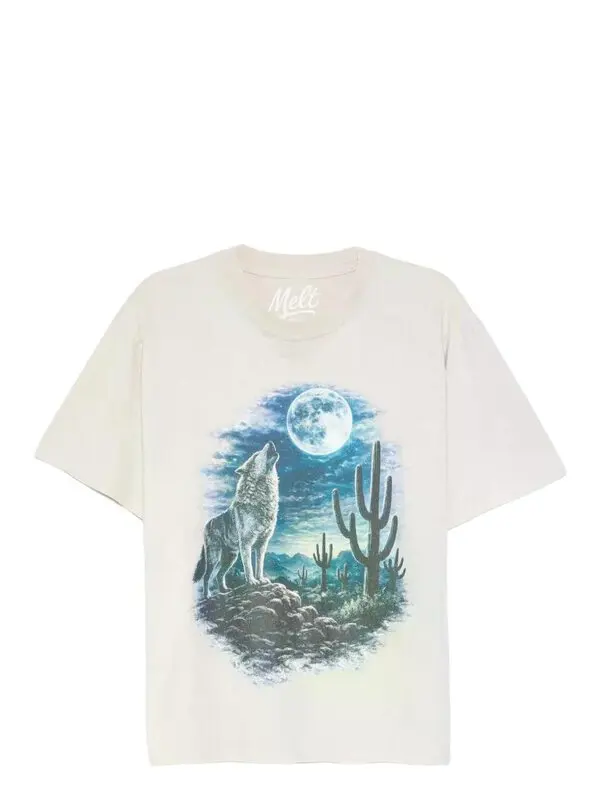 MELT Graphic-print T-shirt - Neutrals