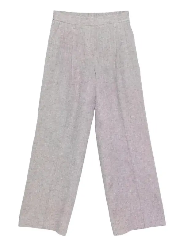 Peserico Pleated Wide Leg Trousers - Neutrals