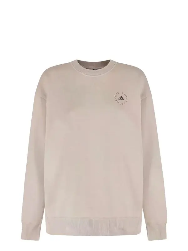 Adidas X Stella Mccartney Loose Cotton Sweatshirt - Neutrals