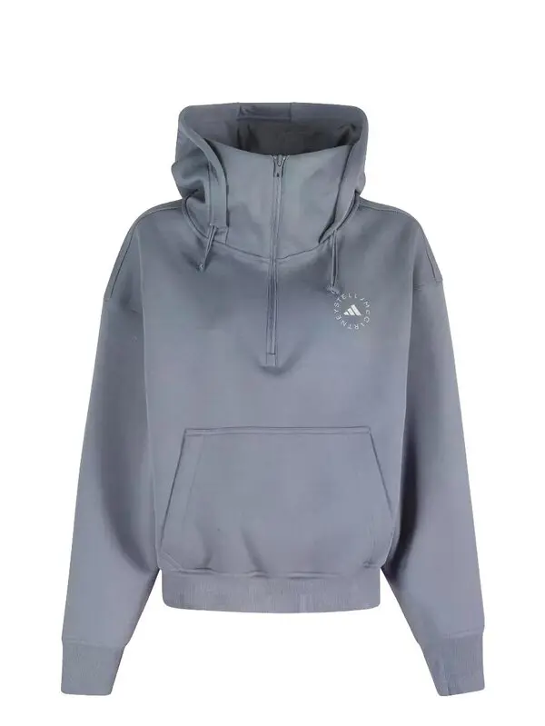 Adidas X Stella Mccartney Half-zip Hoodie - Blue
