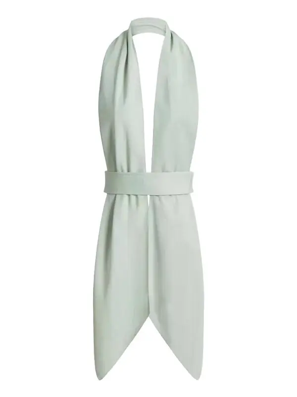 Alberta Ferretti Belted Halterneck Top - Green