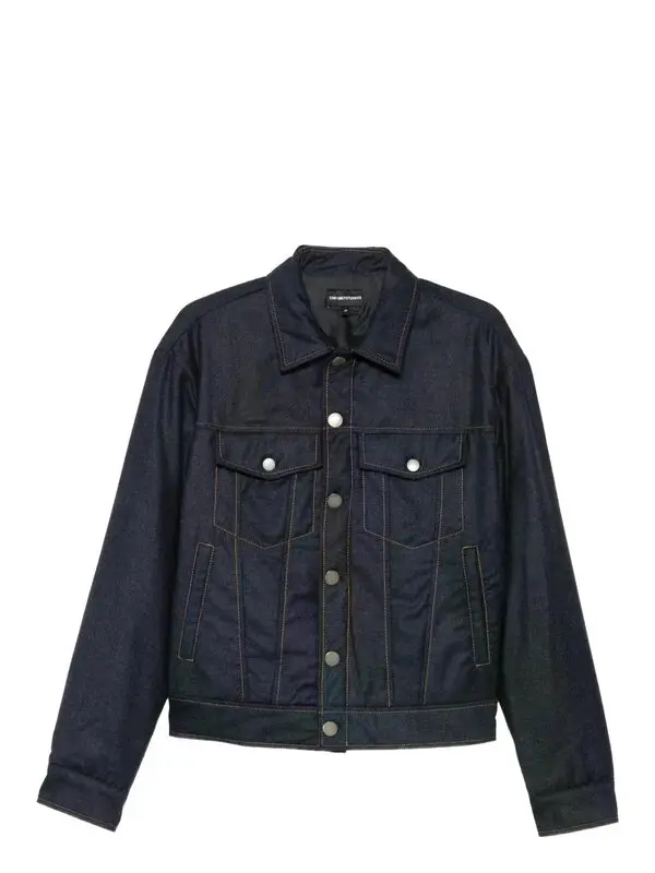 Emporio Armani Button-fastening Jacket - Blue