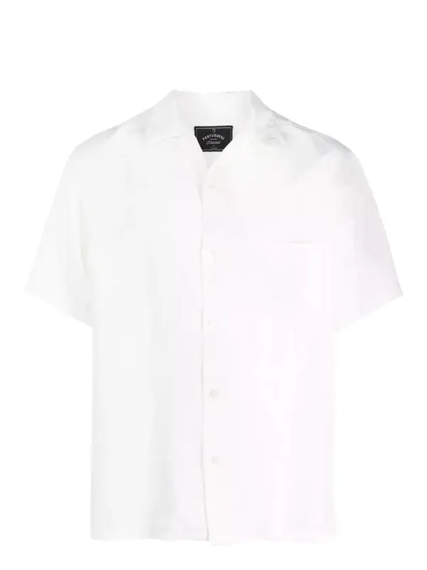 Portuguese Flannel Tencel Short-sleeved Shirt - Neutrals