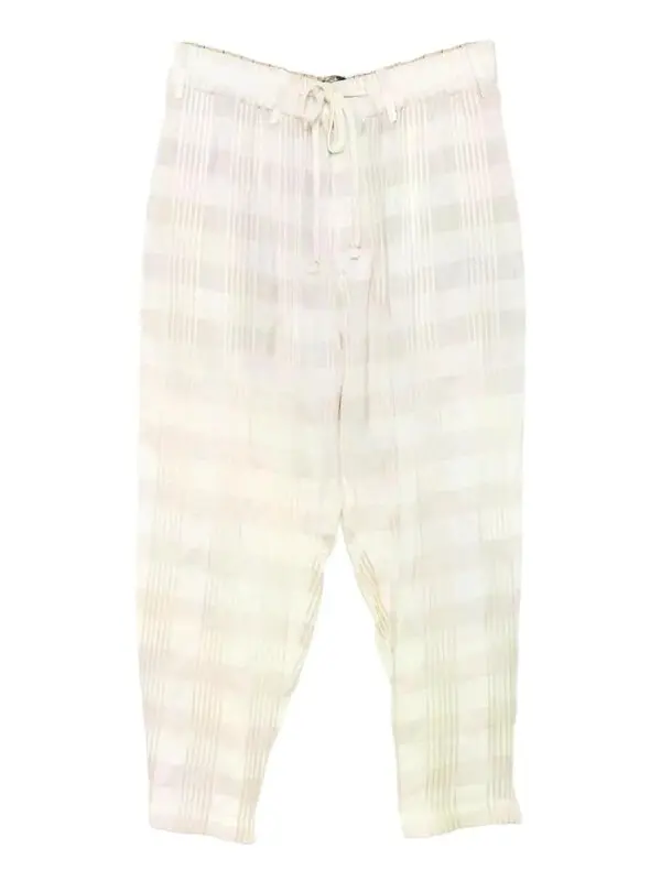 UMA WANG Checked Trousers - Neutrals