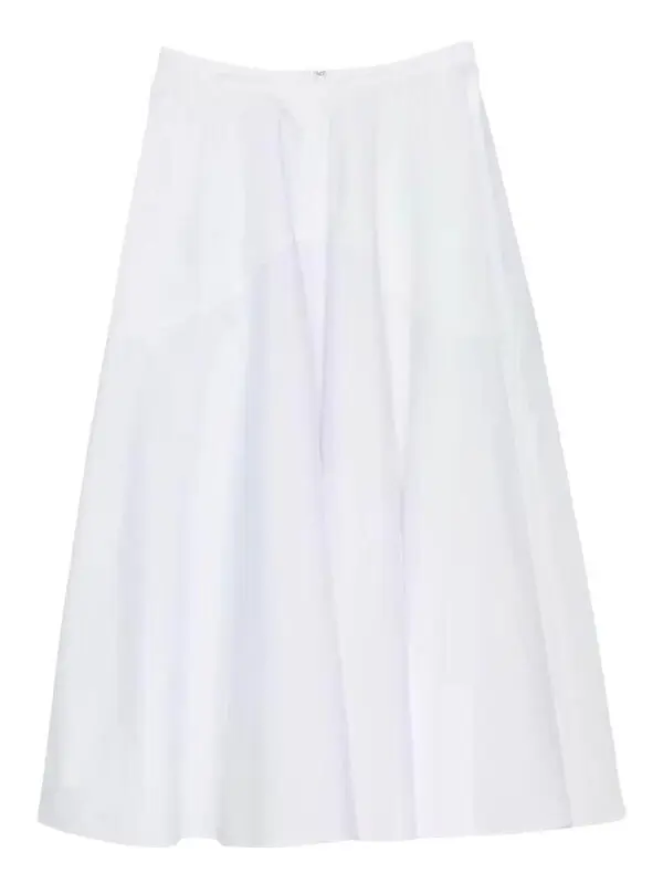 Bite Studios Zip-fastening Midi Skirt - White