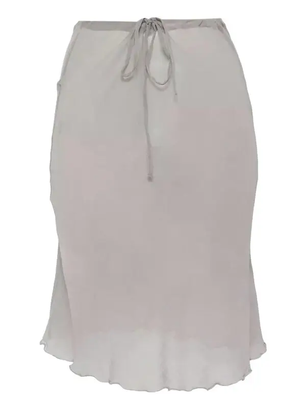 Gimaguas Tie-waist Mini Skirt - Grey