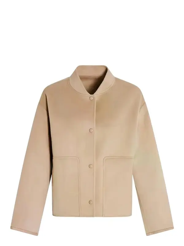 YVES SALOMON Snap-button Bomber Jacket - Neutrals