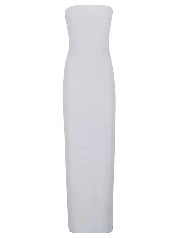 Norma Kamali Strapless Maxi Dress - Grey