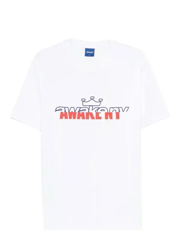 AWAKE NY Headcrack Champs Logo T-shirt - White